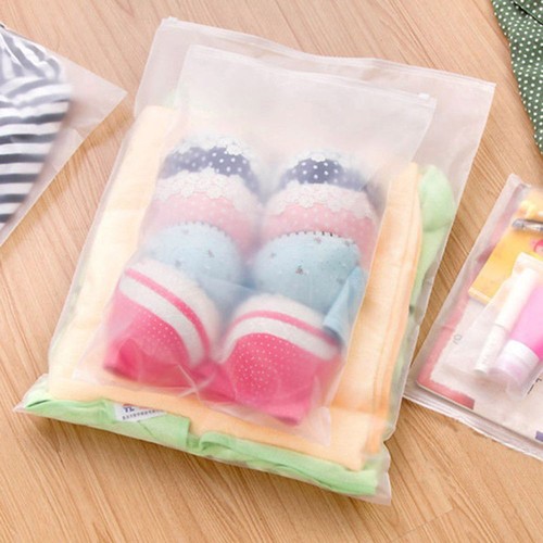 5PCS Suitcase Travel Waterproof Plastic Bag Zip Lock Storage Pouch ...