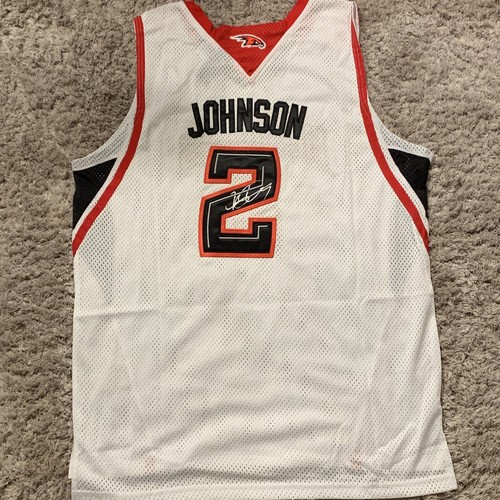 ISO Joe Johnson NBA SIGNED custom ATLANTA HAWKS Basketball JERSEY ...