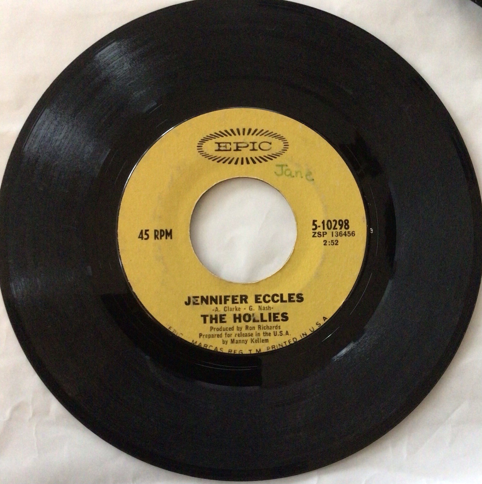THE HOLLIES 45 RPM Lot Of 2 Records-Stop Stop Stop-IR & Jennifer Eccles-Epic | eBay