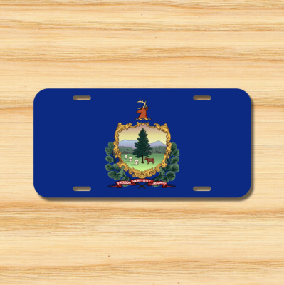 Vermont State Flag License Plate Vehicle Auto Tag Burlington VT FREE ...