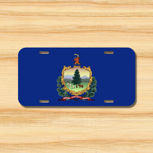 Vermont State Flag License Plate Vehicle Auto Tag Burlington VT FREE ...