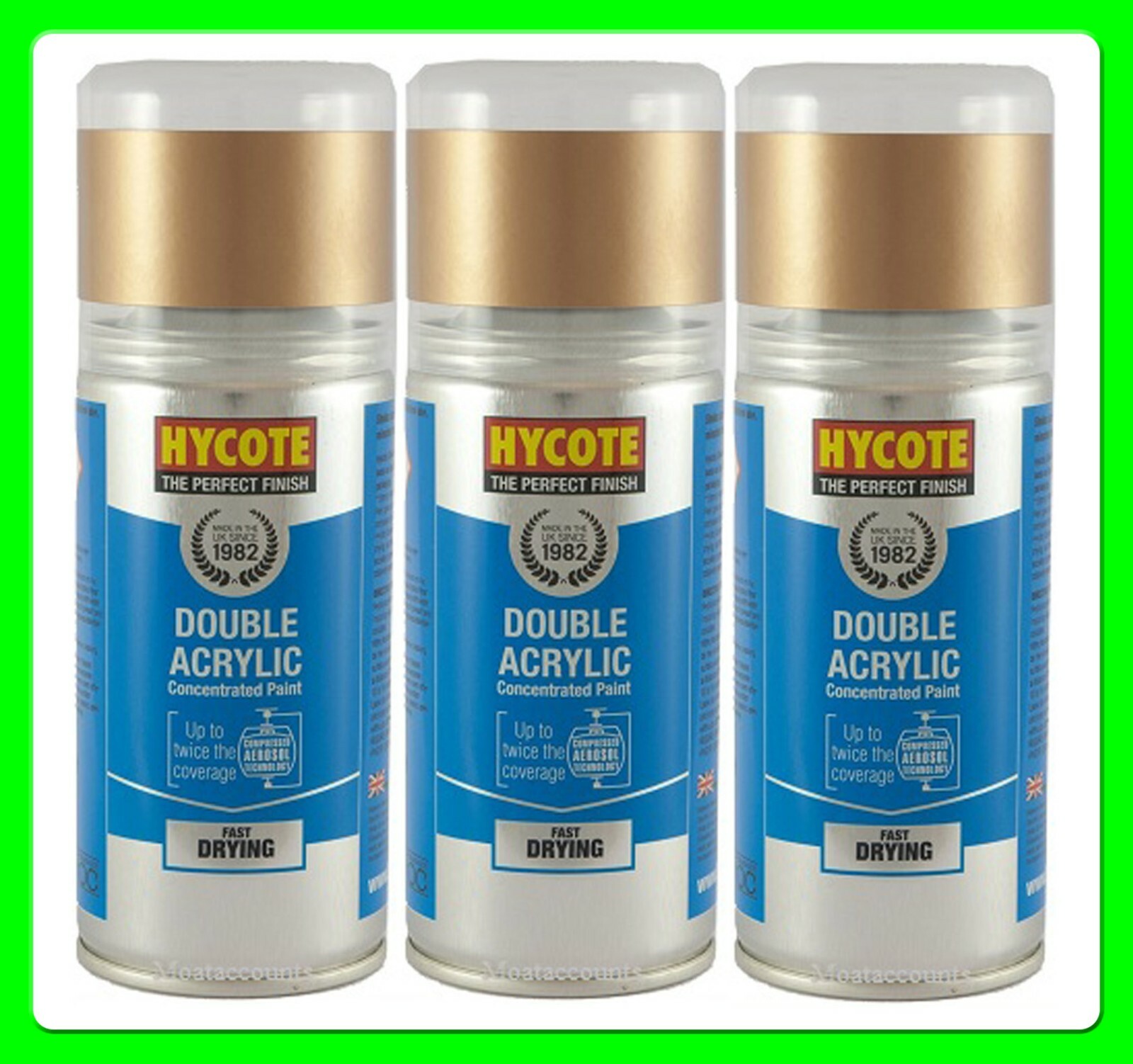 * Pack of 3 * Ford Solar Gold (Met) Spray Paint 150ml [XDFD711] H/K4/1 ...