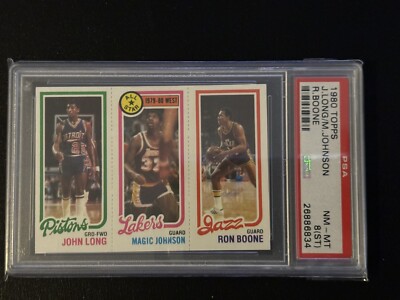 1980-81 Topps Magic Johnson All Star Rookie Card! PSA 8 NM-MT(ST)! HOF ...