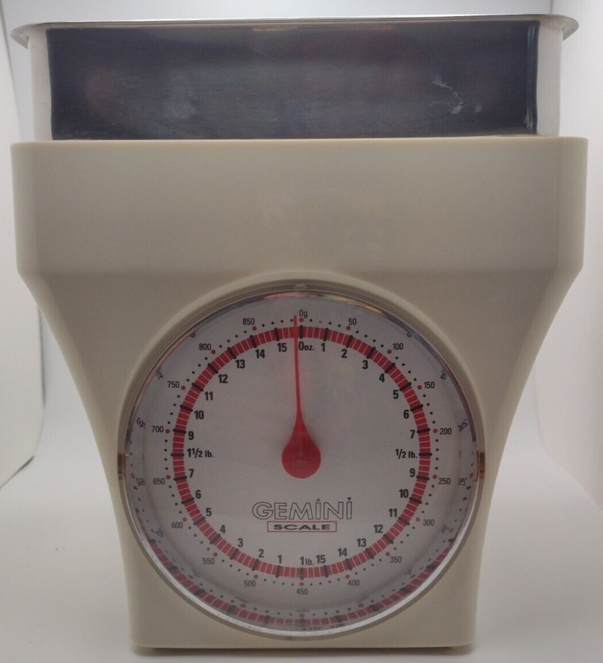 Gemini Metrokane Design Weigh Food Scale Has Timer That Works- Vintage ...