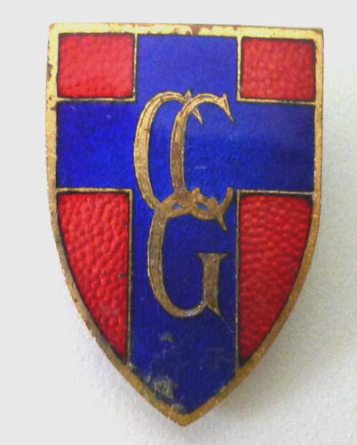 WW2 BRITISH FORCES CONTROL COMMISSION GERMANY SCARCE CCG ENAMEL LAPEL ...