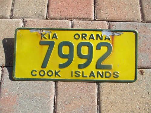 COOK Island KIA ORANA license plate # 7992 | eBay