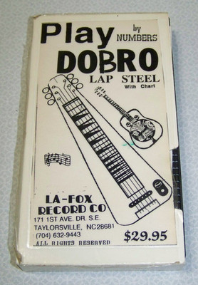 Play by Numbers DOBRO LAP STEEL GUITAR with Chart VHS Tape Learn to ...