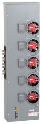 Square D EZMR315225 EZ Meter-Pak Branch Device 3-Pole 225A Meter Stack ...