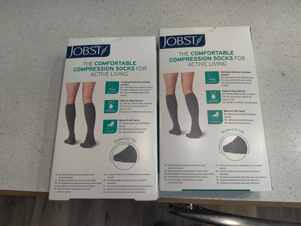 Jobst Knee Length Compression Socks 1 In Each Box Price Is For Both ...