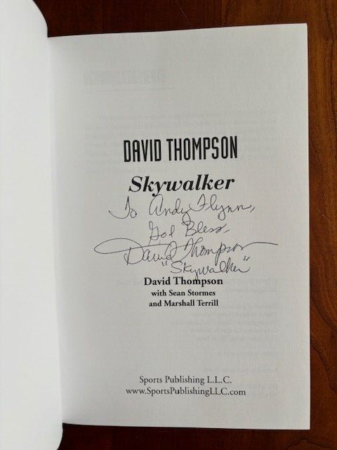 SIGNED David Thompson: Skywalker, North Carolina State NCSU Wolfpack ...