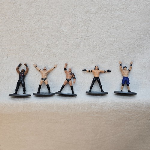 Mattel WWE Micro Collection Lot Of 5 WWE Wrestling Mini Figures ROCK ...