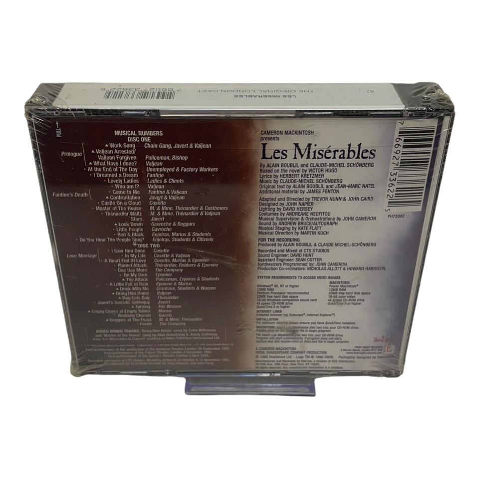Les Misérables [Original London Cast Recording] NEW!! FACTORY SEALED | eBay