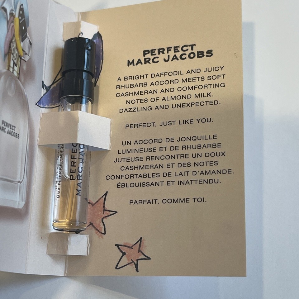 NEW Marc Jacobs Perfect Eau de Parfum Sample Spray Vial 1.2 ml .04 fl ...