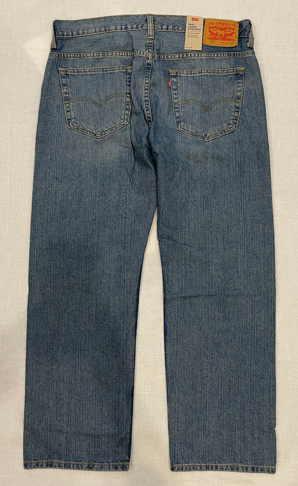 Levi's 569 Loose Straight Men's Jeans #0601 Blue Levis Sizes: 32, 36 ...