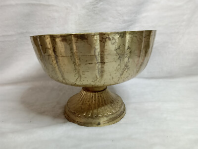Afloral Gold Metal Compote Bowl 8" Diameter New & Ships Free | eBay