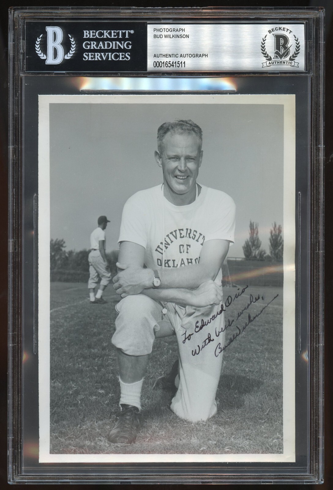 Bud Wilkinson signed autograph auto 5x7 Photo Football Player Coach BAS ...