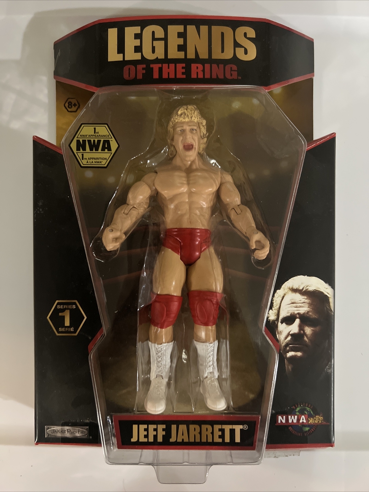 NWA TNA LEGENDS OF THE RING SERIES 1 JEFF JARRETT JAKKS PACIFIC ...