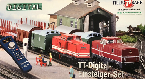 TILLIG 01208 - Digital-Einsteiger-Set Güterzug mit Diesellokomotive BR ...