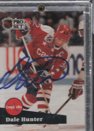 Dale Hunter Capitals Autographed 1991 NHLPA #506 w/COA 122923NPCD156 | eBay