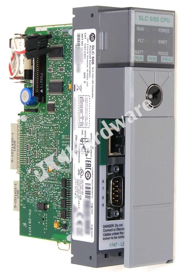Surplus Allen Bradley 1747-L551 /D SLC 500 SLC 5/05 E-Net/RS-232 CPU ...