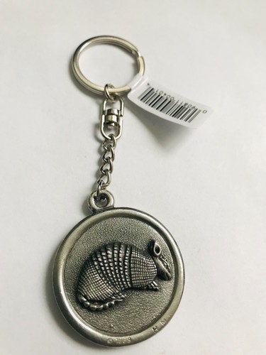 Armadillo Keychain Heavy Metal Pewter Both Sides Armadillo | eBay
