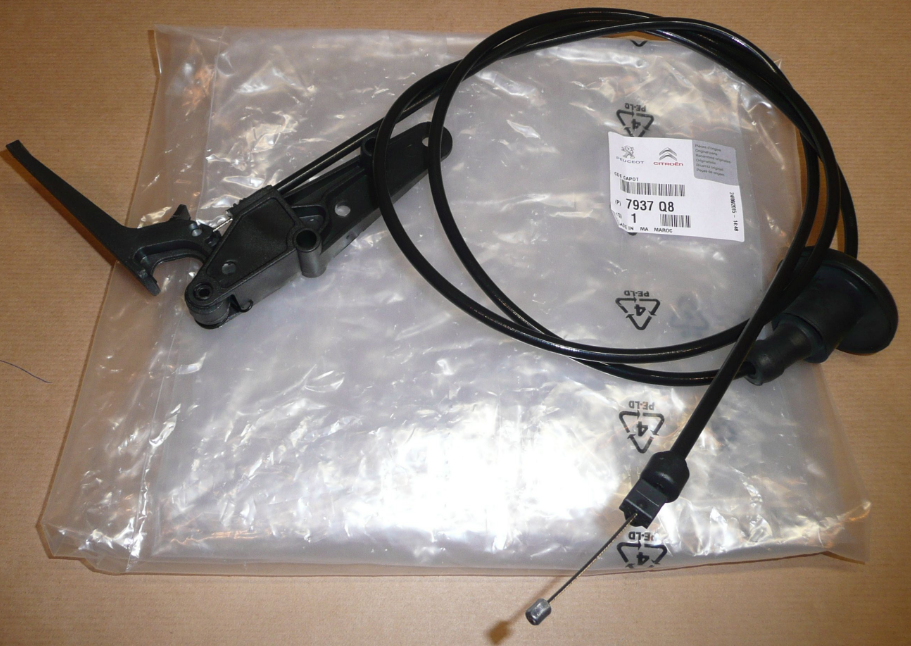 POUR BERLINGO III PARTNER III SET câble déverrouillage capot moteur ...