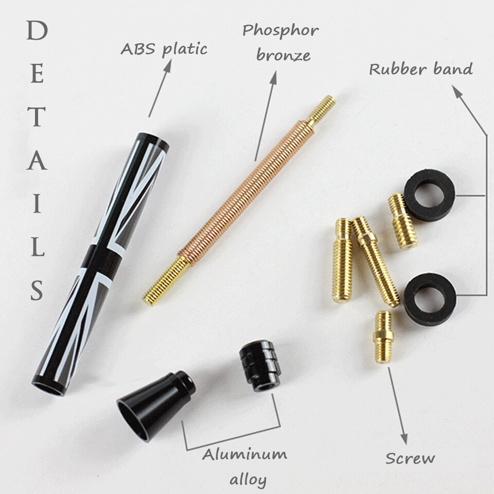 4.2''Car Aerial Bee Sting Mast Antenna Ariel Radio Roof Stubby For Mini ...