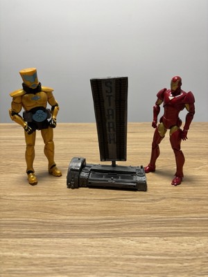 Marvel Legends Extremis Iron Man, AIM Scientist Figures & Stark Tower ...