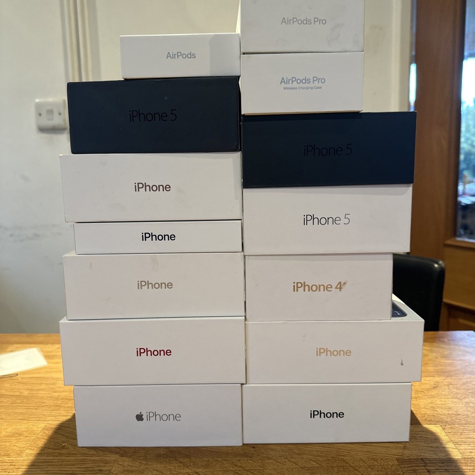 Apple iPhone + AirPod Empty Boxes X 14 Joblot | eBay UK