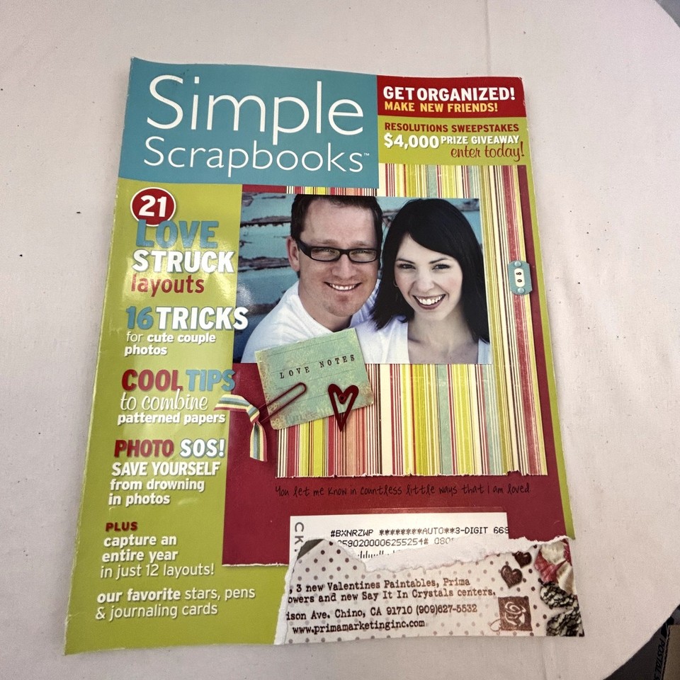 Simply Scrapbooks Jan Feb 21 2008 lovestruck layouts magazine get ...