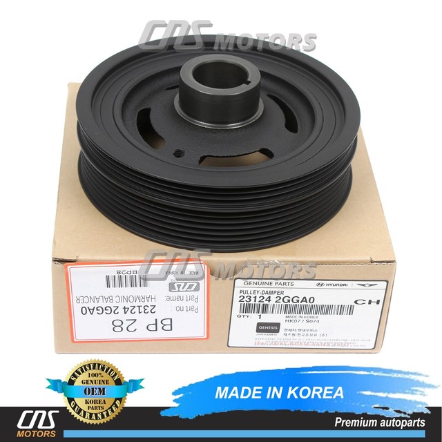 GENUINE OEM DAMPER PULLEY FOR 15-20 HYUNDAI KIA 23124-2GGA0 / 23124 ...