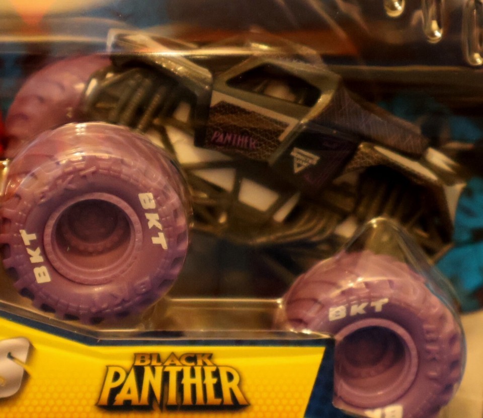 MARVEL Monster Jam SPIDER-MAN BLACK PANTHER 2 Pack Trucks Series 2 | eBay