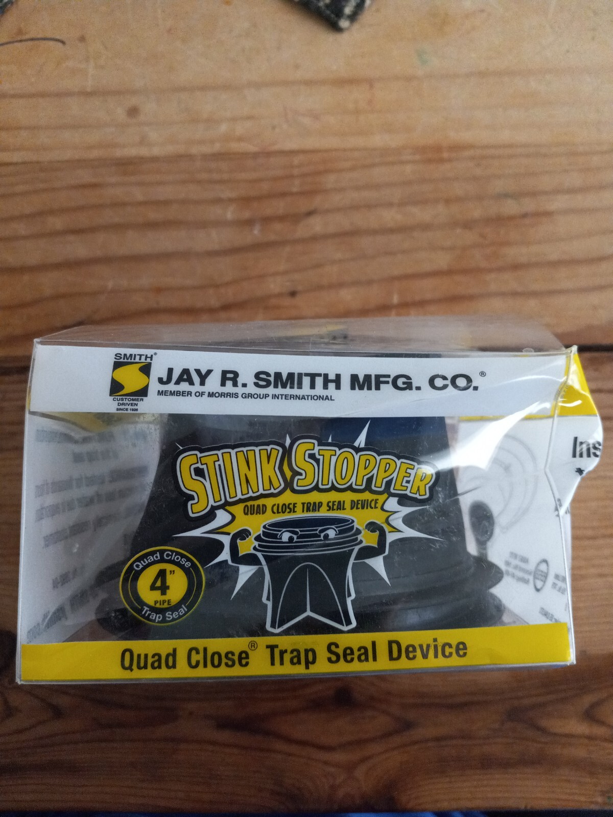 Jay R Smith Stink Stopper Trap Seal 2692-0350, 4", Quad Close ...