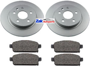 VAUXHALL MOKKA 2012-2016 REAR 2 BRAKE DISCS AND BRAKE PADS SET NEW ...