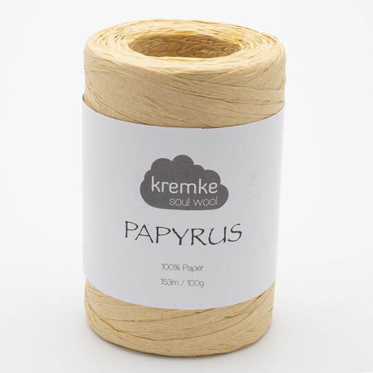 Raffia yarn KREMKE PAPYRUS Paper yarn for crochet 50g / 3.6 oz - 153m ...