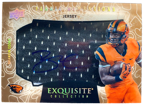2014 Exquisite Dimensions #BC Brandin Cooks Jumbo Jersey Autograph RC ...