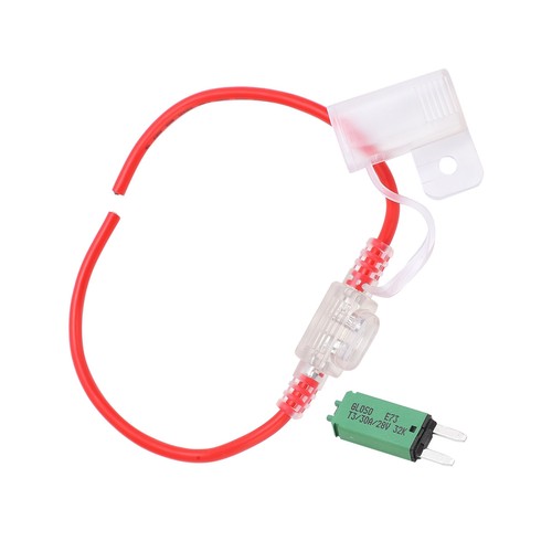 30A 12AWG Transparent Fuse Holder Manual Reset Fuse Waterproof ...