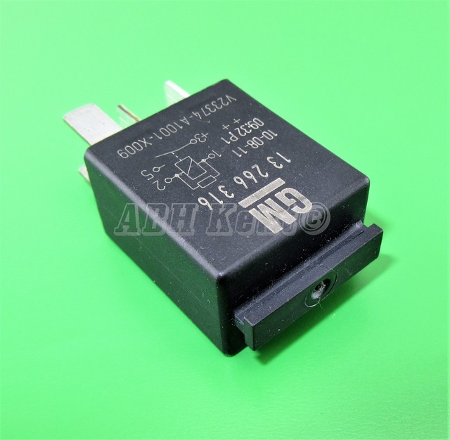 474-vauxhall SAAB 4-pin Black Relay 13266316 Tyco V23374-a1001-x009 12v ...