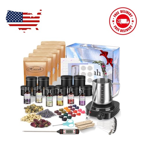 Complete Candle Making Kit with Wax Melter, Making Supplies,DIY Arts ...