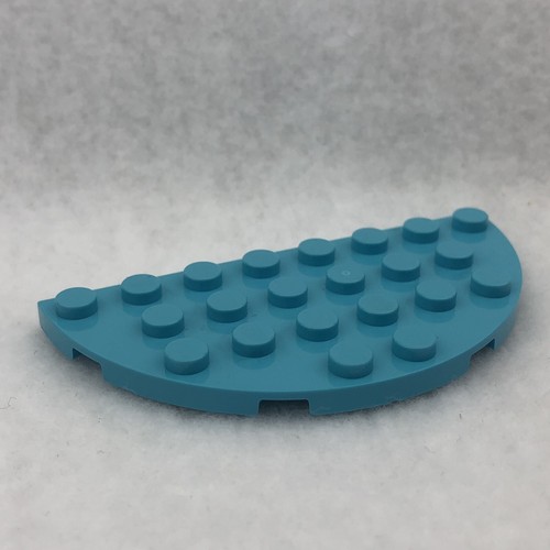 LEGO 22888 Medium Azure Plate, Round Half 4 x 8 (x1) | eBay