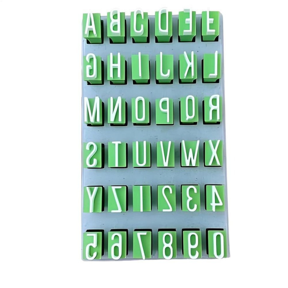 Lowercase letters Ceramic Artistic Letters Plastic Alphabet Stamps Home ...