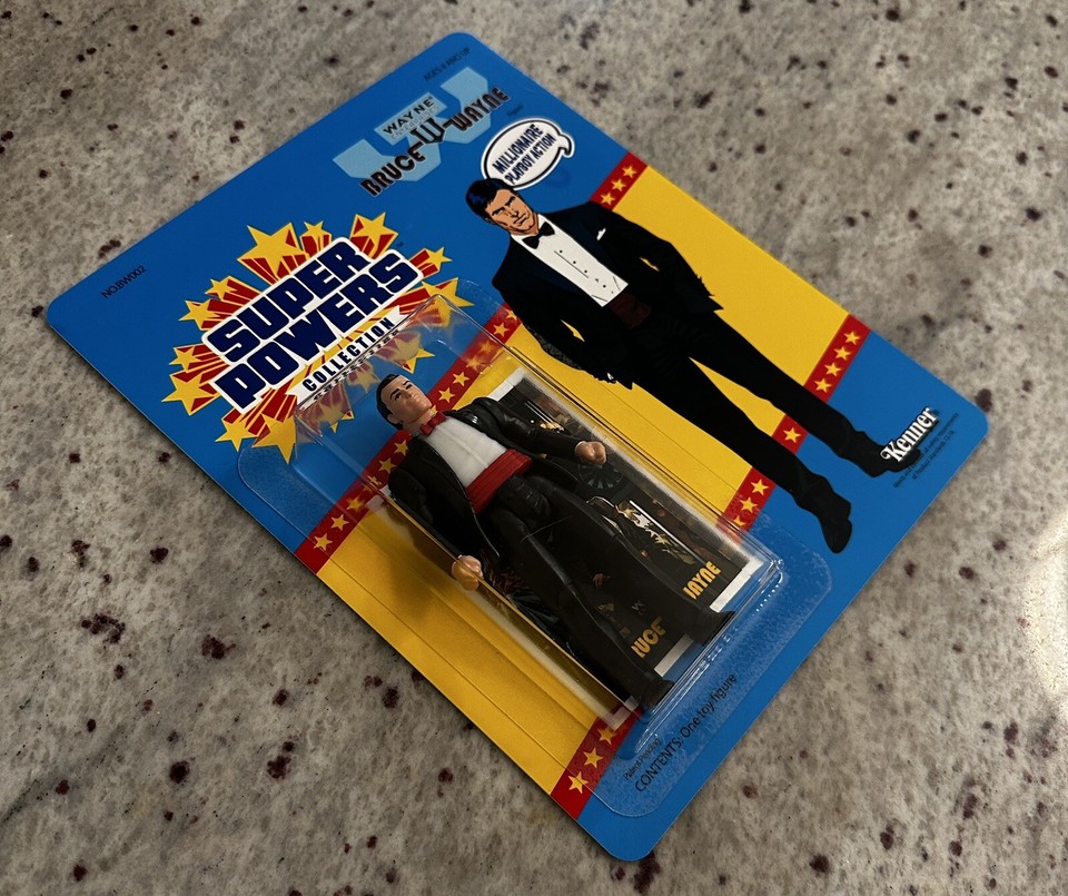 Custom DC “Kenner” Super Powers BRUCE WAYNE Figure - MOC - with ...