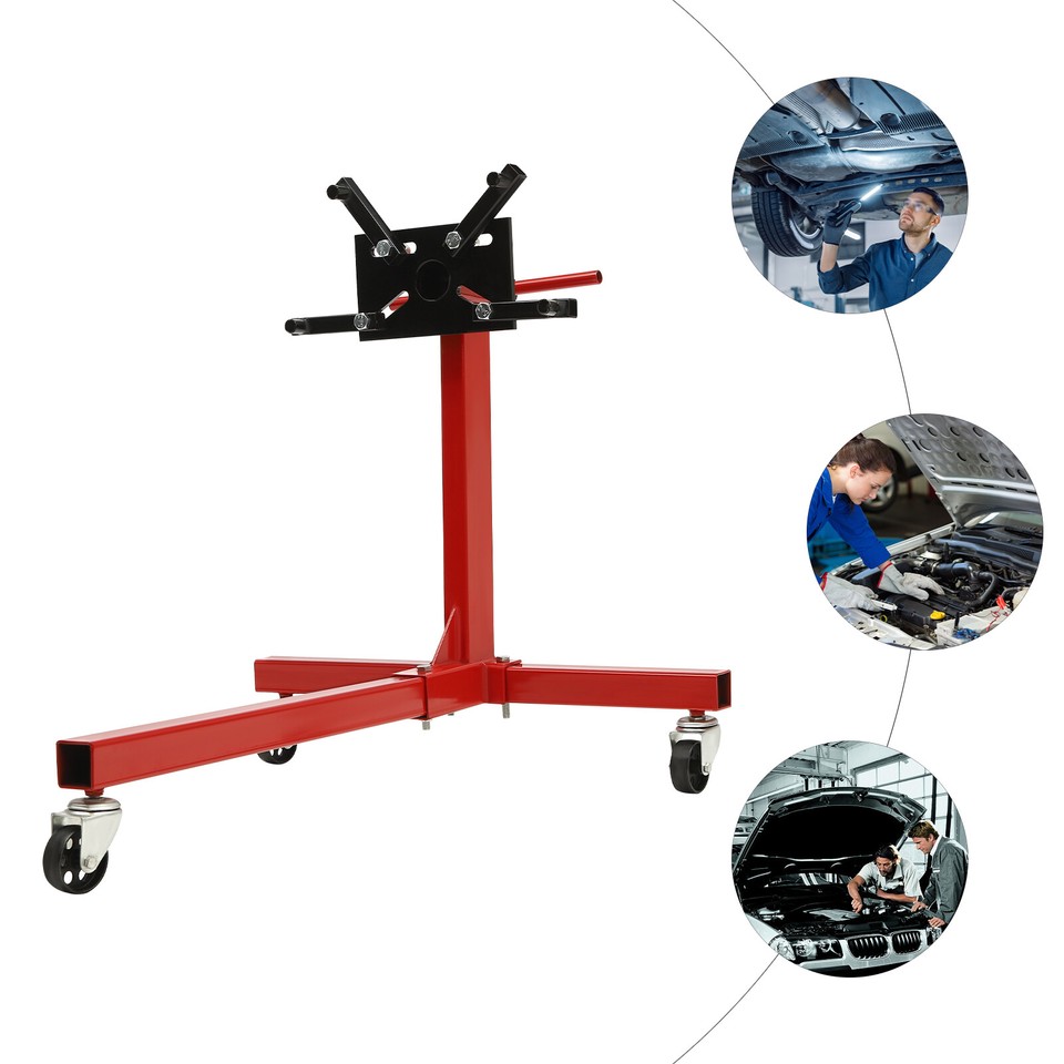 750-2000LBS Folding Engine Stand Vehicle Engine Block Stand 360 Degree ...