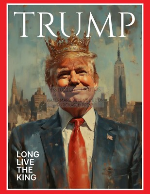 PRESIDENT DONALD TRUMP "LONG LIVE THE KING" WHITE HOUSE POST 8.5X11 ...