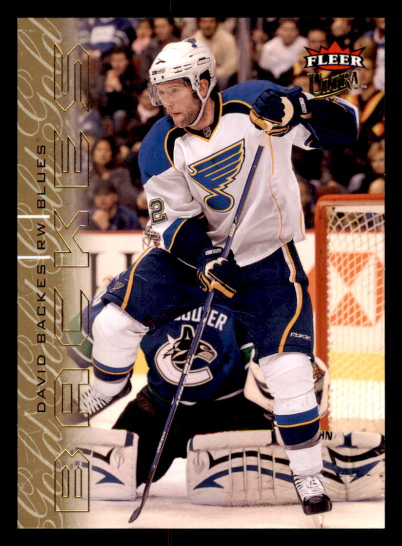 2009-10 Ultra Gold Medallion #130 David Backes St. Louis Blues | eBay