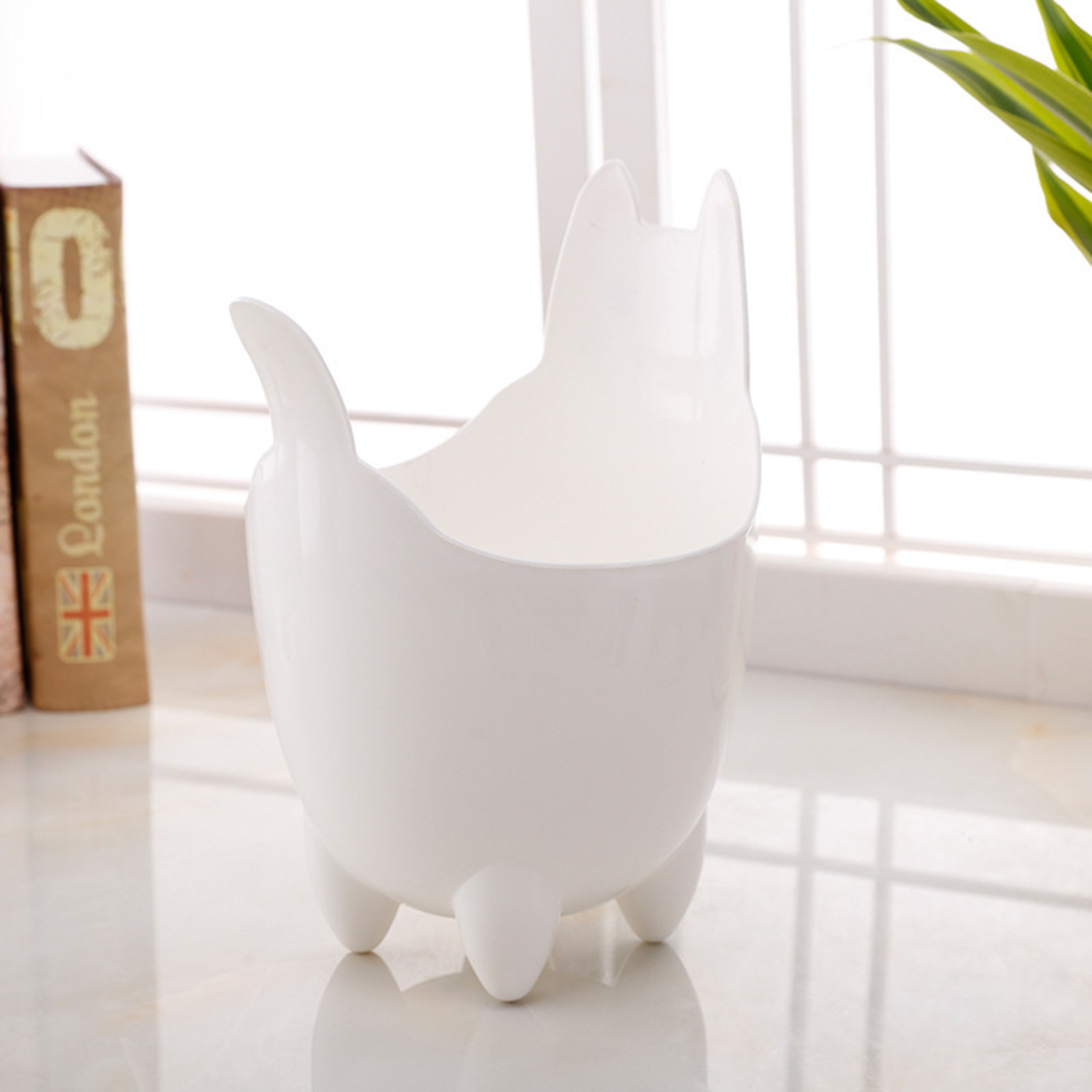 Waste Bin Smooth Surface Garbage Storage Solid Color Desktop Trash Deep ...