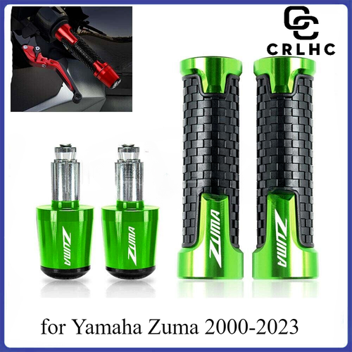 Motorcycle Handlebar Grips Handle+Bar End Cap Fit for Yamaha Zuma 2000 ...