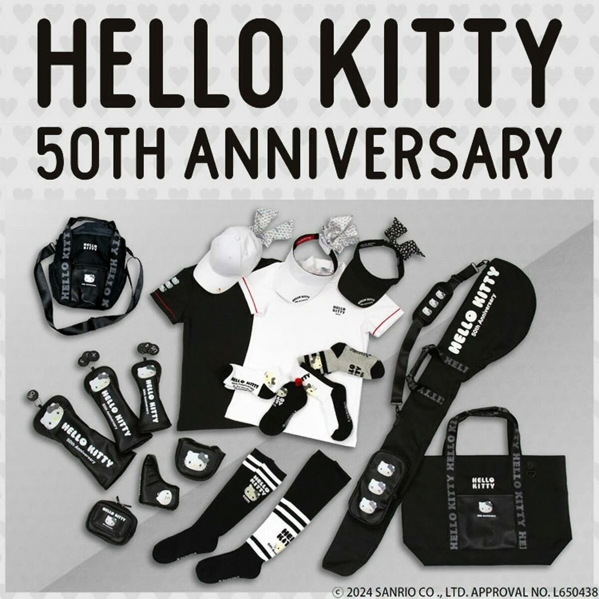 Hello Kitty Golf Putter head cover 50th Aniversary black mallet type ...