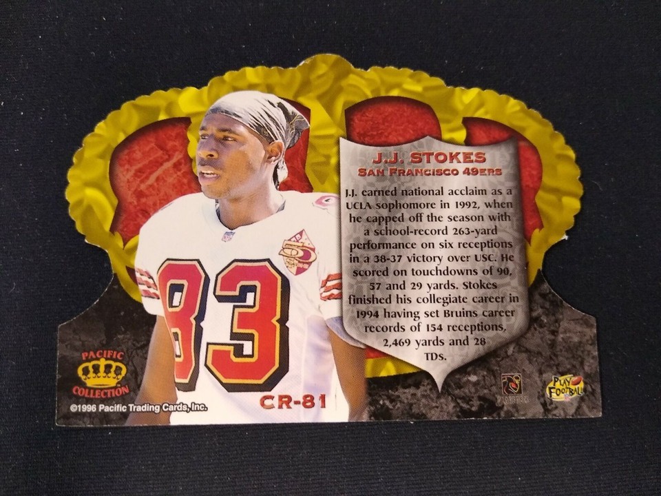 1996 Pacific JJ STOKES #CR-81 Silver Crown Royale Die Cut *CT22A | eBay