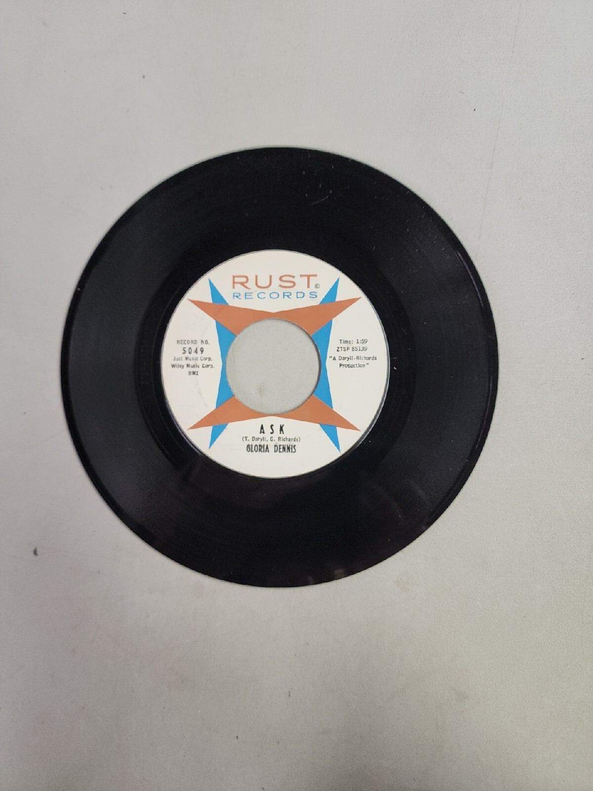 Gloria Dennis - Ask - Rust (45RPM 7")(AA133) | eBay